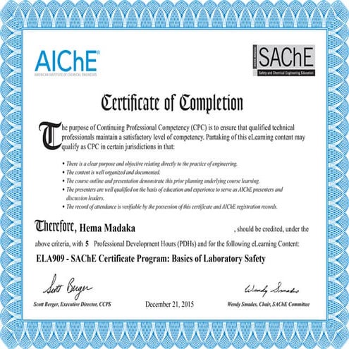 Basics of Laboratory safety | PDF