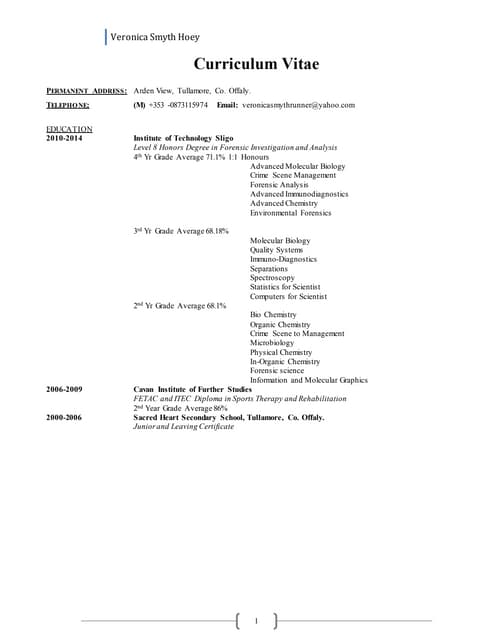 Carricullum Vitae of Bongani1 | DOCX