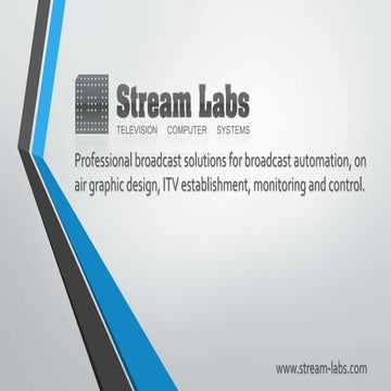 Stream Labs company presentation 2016 | PPT