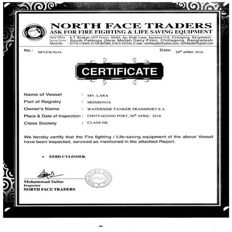 EEBD cert | PDF