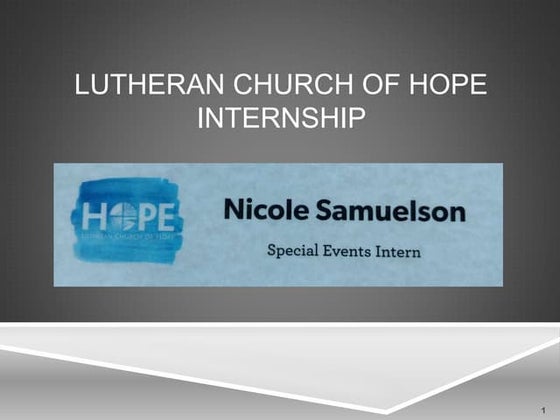 Nicole Samuelson presentations