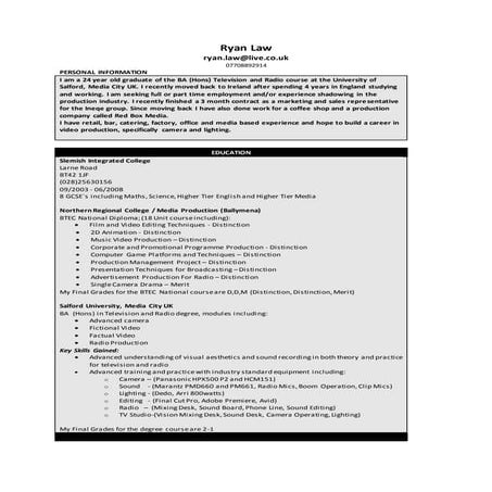 Paul Allen CV | DOCX