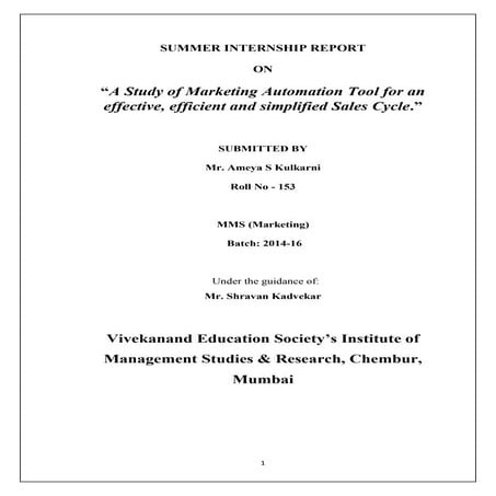 SIP Report Final Copy | PDF