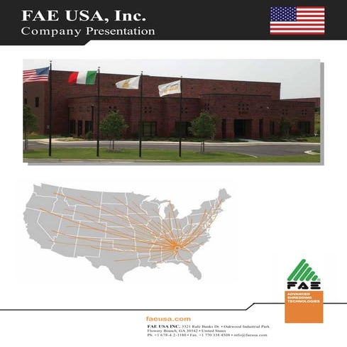 Presentacion de Compania FAE | PDF | Manufacturing Industry | Industries