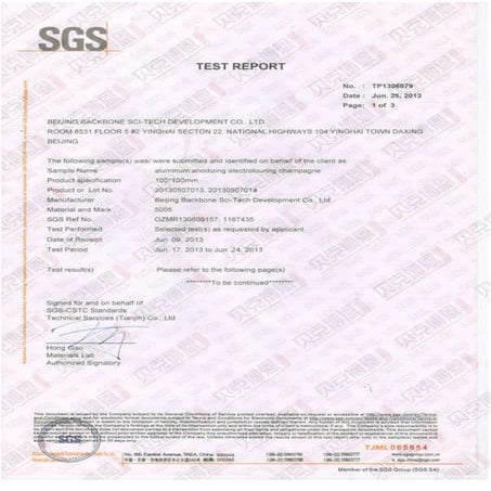 SGS-Acetic Acid Salt Spray Test | PDF