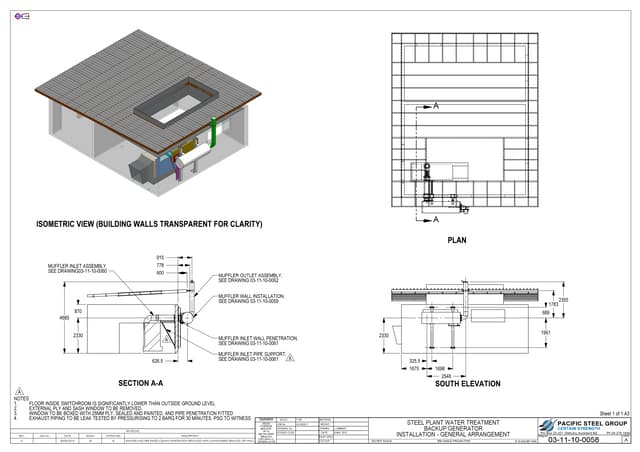 Pump house drawings for construction in water supply projects.pdf
