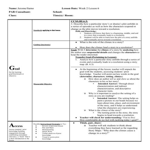 Year 9AS Lesson 1 plan | DOCX