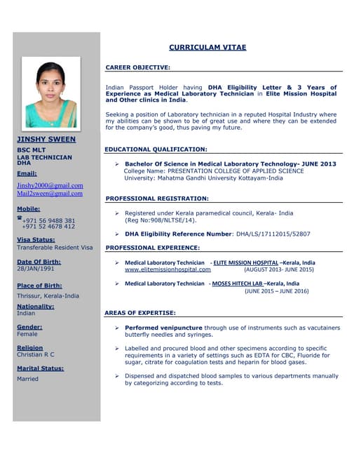 JINSHY CV BSC MEDICAL LABORATORY TECHNICIAN PDF jinshy-cv-bsc-medical-laboratory-technician-pdf