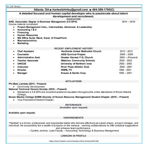 Harding Functional Resume | DOCX