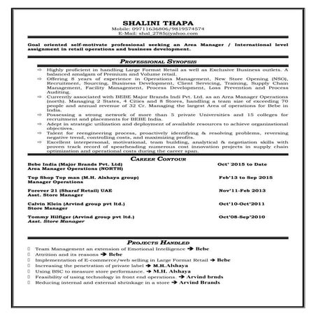 Cv Shalini Thapa | DOC