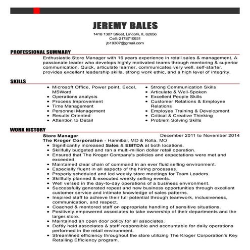 Jeremy Bales Resume | PDF