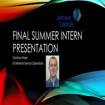 Final Summer Intern Presentation v1 | PPT
