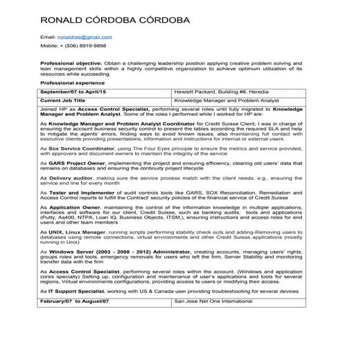 RCC resume | DOC