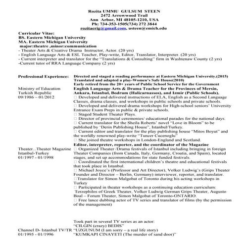 CV-resume- december 2015 rozita u.g. steen | DOC
