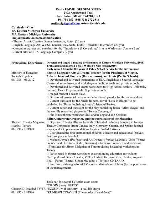 Adam Gooderham CV 2015 | PDF