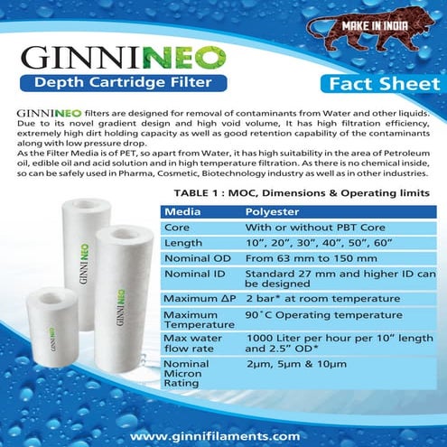 Depth Filter flyer - final | PDF