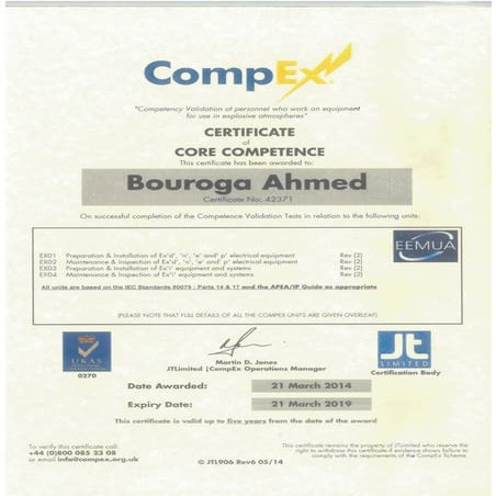 compex certificate | PDF