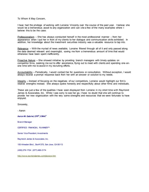 Recommendation Letter 3 | PDF