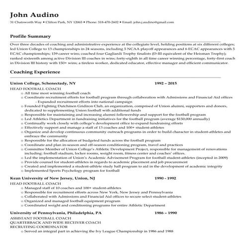JOHN AUDINO RESUME PDF format | PDF
