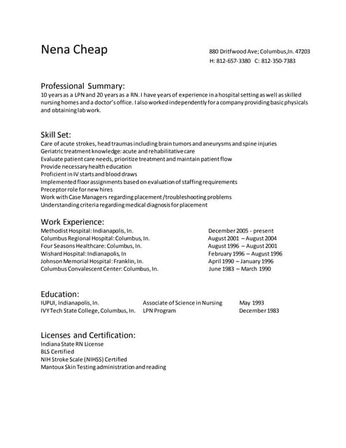 Edith resume | DOC | Healthcare Industry | Industries