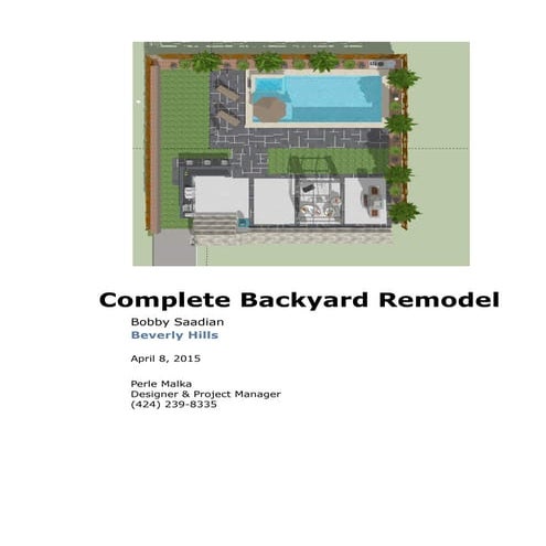 Bobby Backyard remodel final | PDF