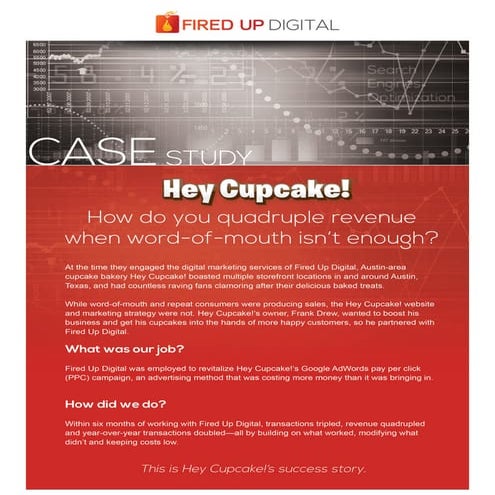 PPC Case Study - Fired Up Digital | PDF