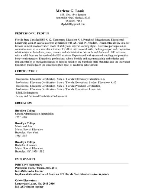 Jennifer Henard Resume | DOCX | College Education | Education