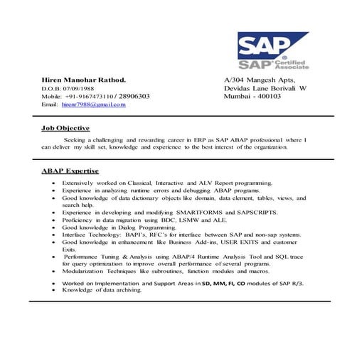 hirenrathod | DOCX | Computing | Technology & Computing