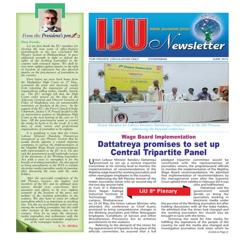 IJU Newsletter_ June 2015 | PDF