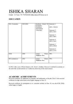 Resume- Chua Jia Jie doc | PDF