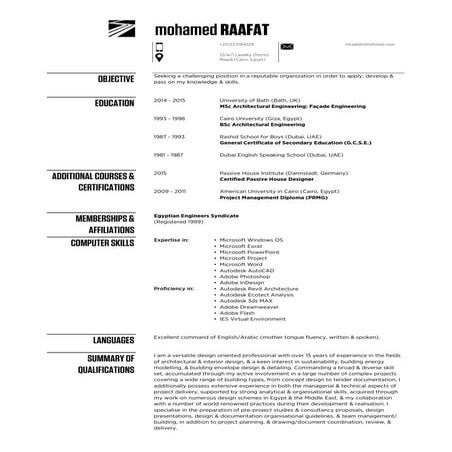 Mohamed Raafat - Résumé | PDF