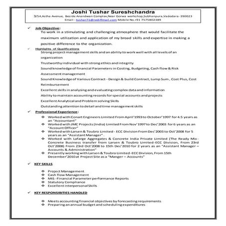 RESUME_TUSHAR S JOSHI | DOCX