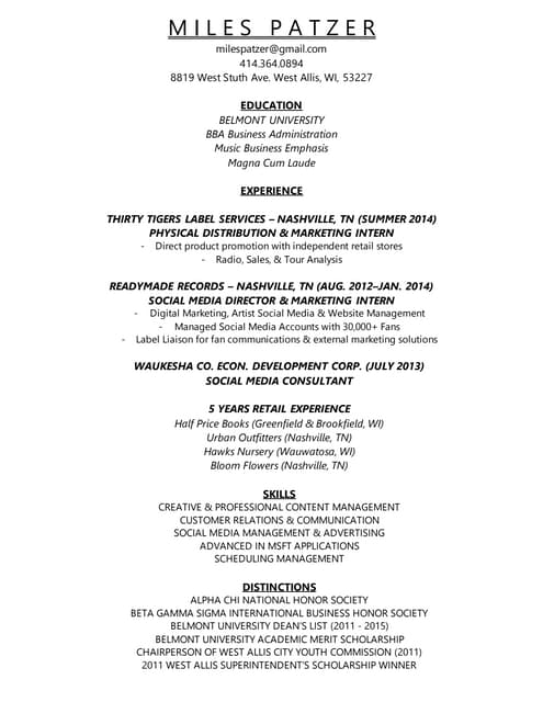 Zachary Appleby Resume | DOCX