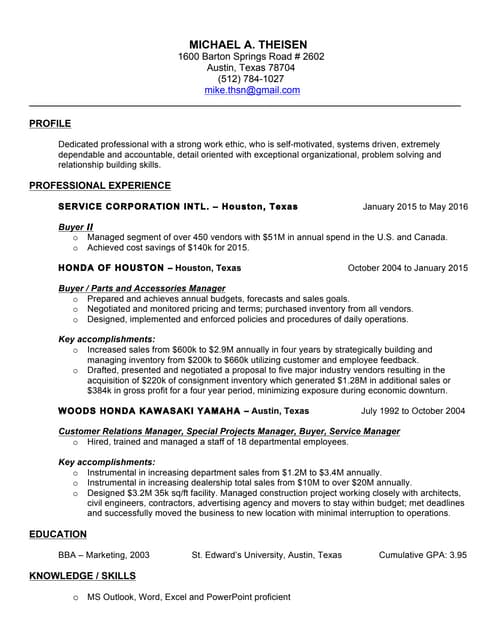 Randy Bigham Resume 2016 (3) | PDF