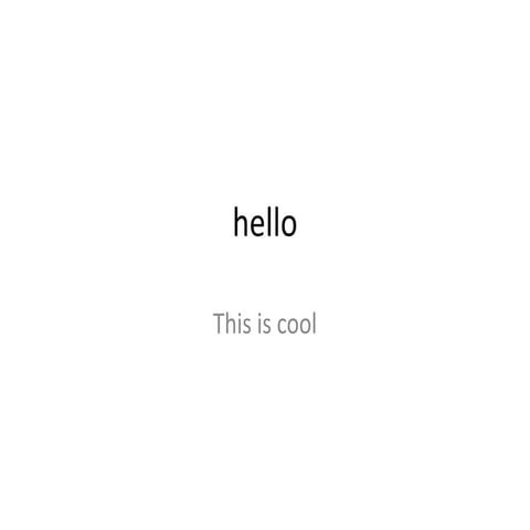 My First PPT | PPT