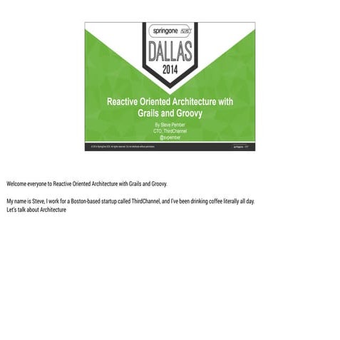 Reactive Microservice Architecture With Groovy And Grails Ppt