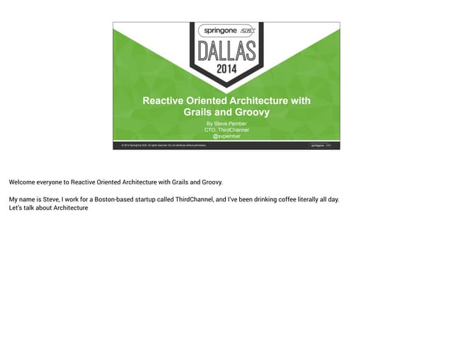 Reactive Microservice Architecture With Groovy And Grails Ppt