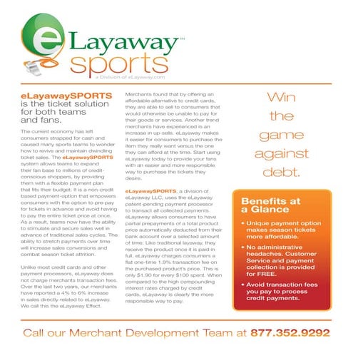 eLayawaySPORTS | PDF | Credit Cards | Personal Debt