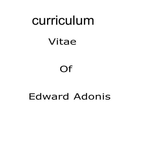 edward cv | DOCX