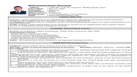 Airport Ground Staff Resume