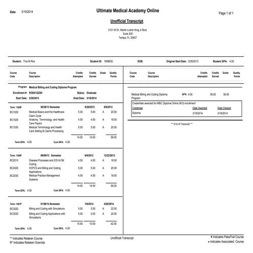 UMA Transcript | PDF