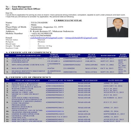 CURRICULUM VITAE (YULCHAIDIR)_cargo | DOC