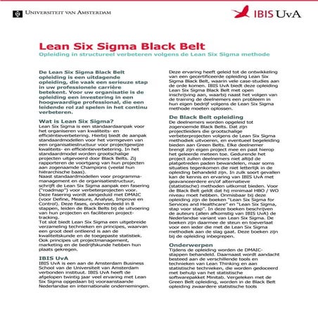 Informatie_LSSBB_2016a | PDF