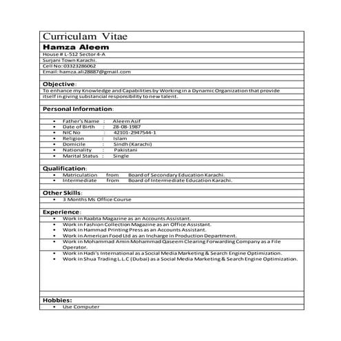 Cv nasser al harthi | DOCX