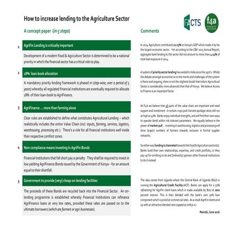 Increased lending to the Agriculture Sector v0 21 | PPT