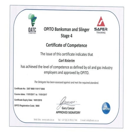 Opito Stage 4 Banksman Slinger | PPT