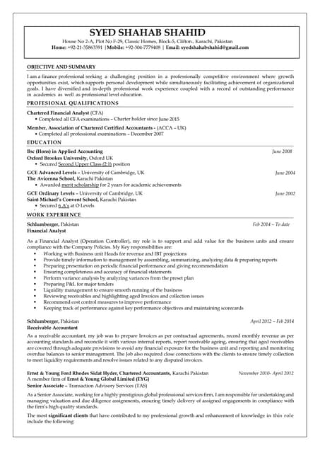 Resume-Badar Abbas -KPMG | PDF