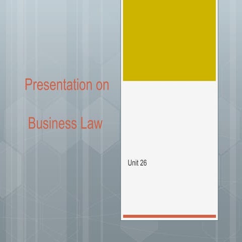 Business law in Practice | PPTX