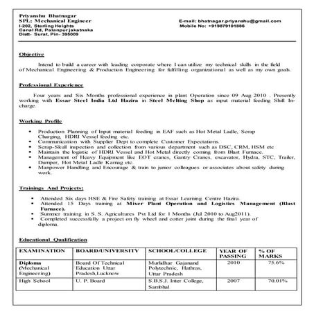 Priyanshu Resume | DOCX