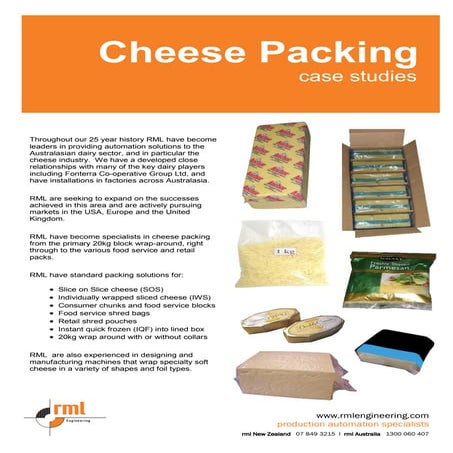 Case Study - Cheese Packing - Updated | PDF